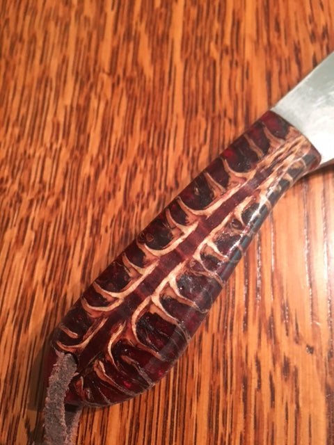Heavy Custom Pine Cone Handle skinning Knife – Cutting Edge Knife